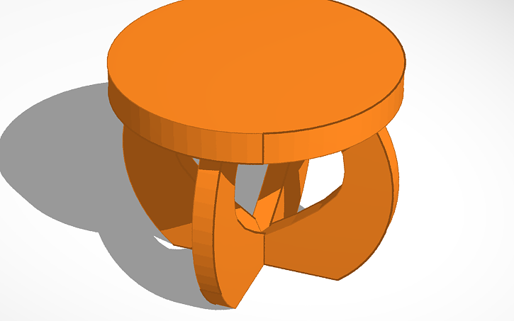 3D design Kid stool - Tinkercad