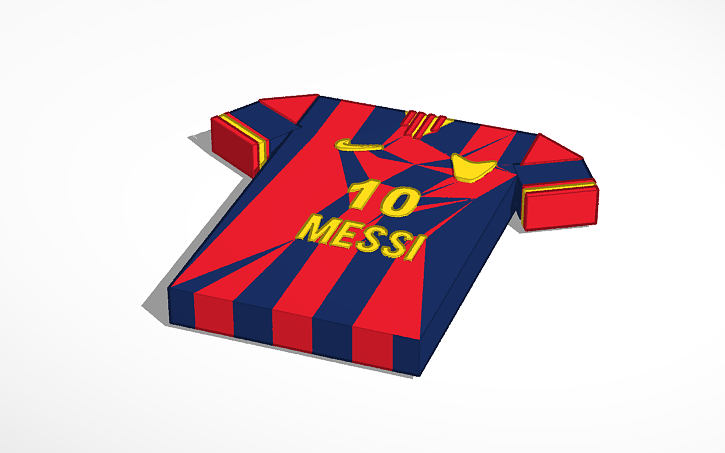 3D design FC Messi Kit - Tinkercad