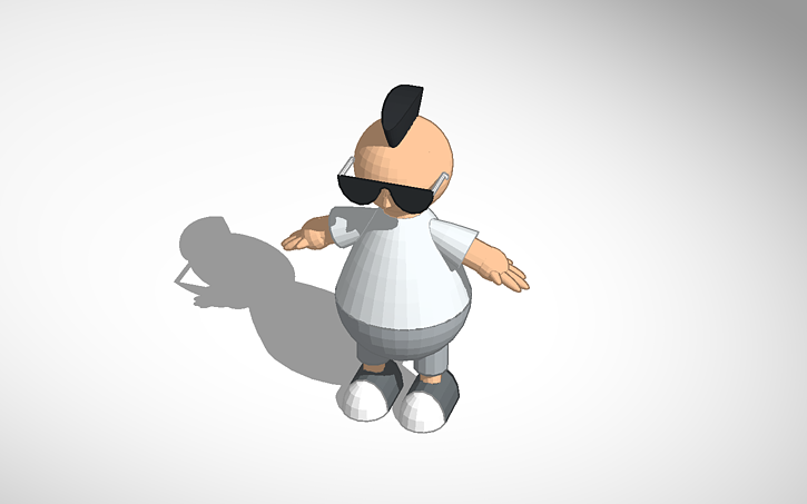 3D design cool boy - Tinkercad
