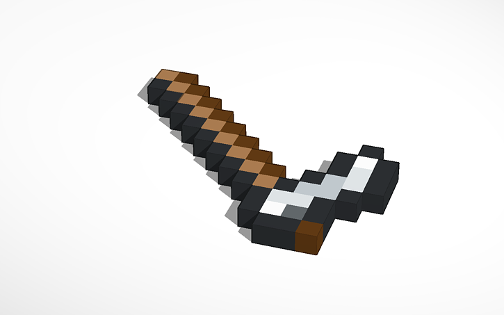 3D design Minecraft Hoe | Tinkercad