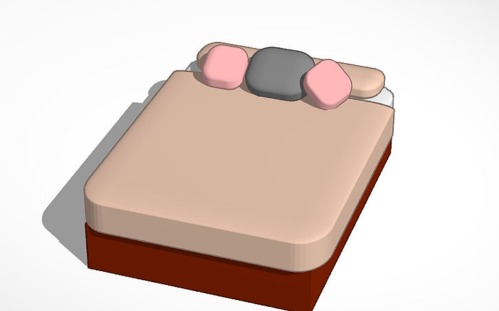 3D design cama - Tinkercad