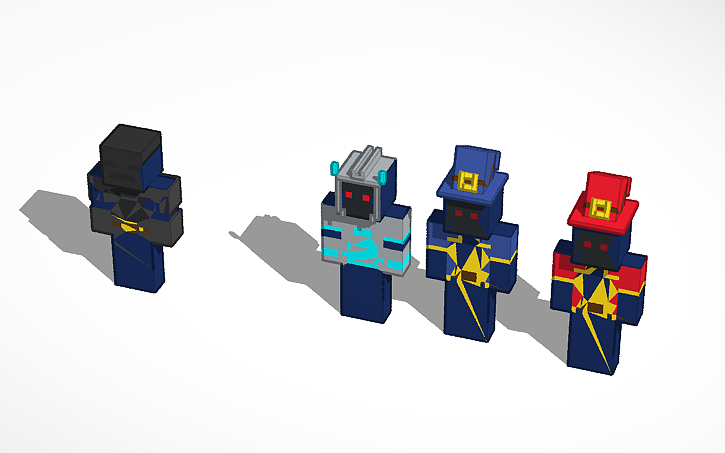 3D design Minecraft dungeons armors | Tinkercad