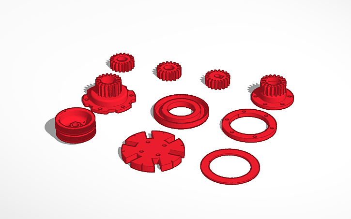 3D design rotary engine section 6 - Tinkercad