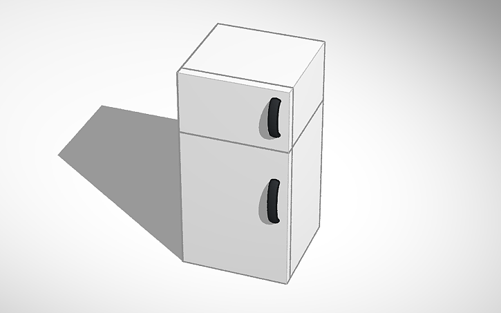 3D design fridge - Tinkercad