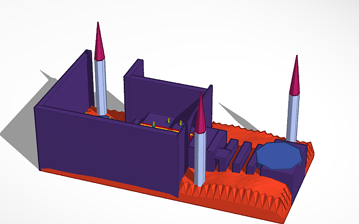 3D design bowser in the eternal fort - Tinkercad