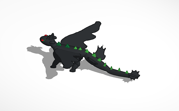 3D design dragon - Tinkercad