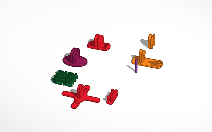 3D design 2D-miniature-clips | Tinkercad