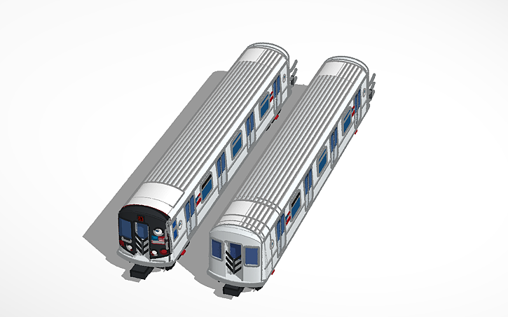 3D design NYCT R143 Subway car Alstom/Siemens Car A & B - Tinkercad