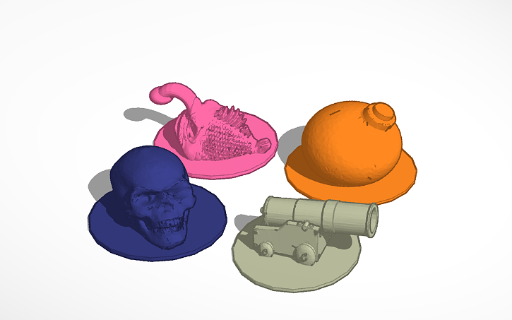3D design Game Pieces - Tinkercad