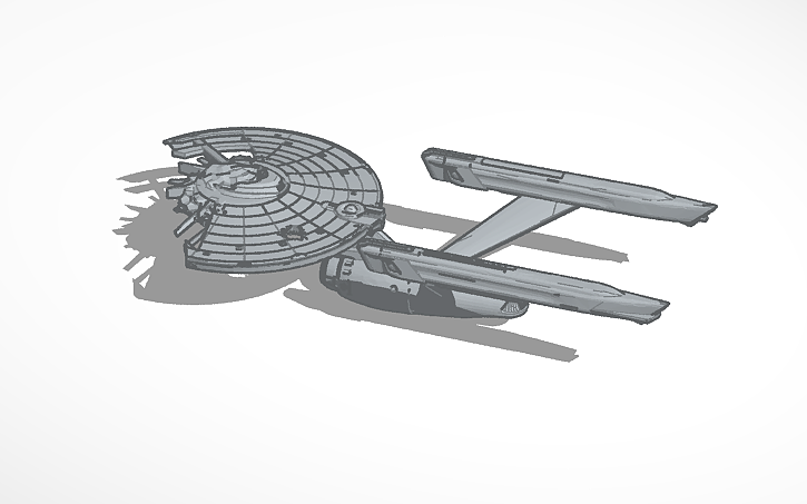 3D design Destruction of the U.S.S. Enterprise | Tinkercad