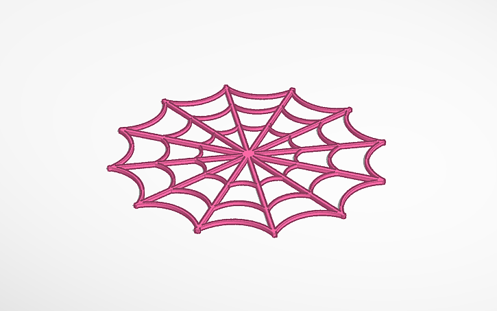 3D design Whole Spiderweb - Tinkercad