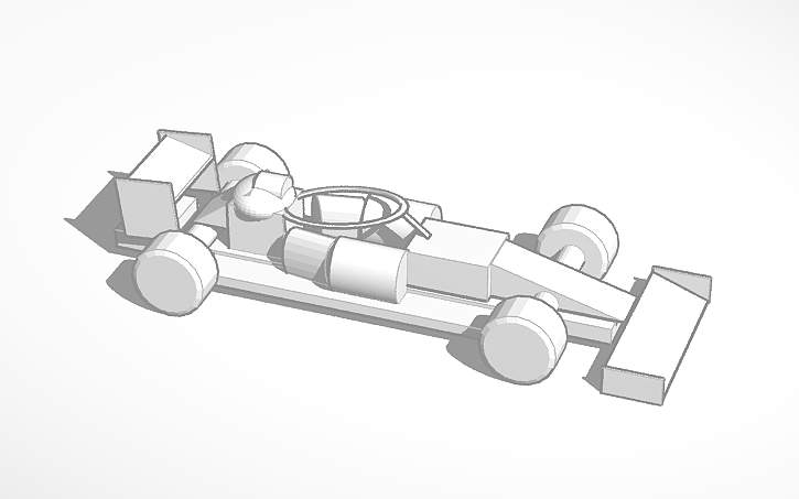3D design formula 1 car - Tinkercad