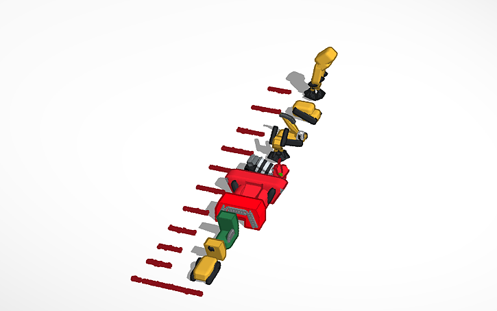 3D design all components of transformers: devastator (robot mode ...