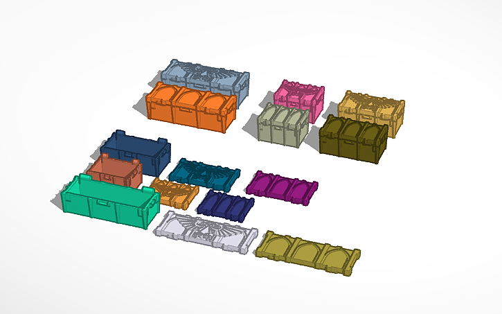 3D design supply boxes | Tinkercad