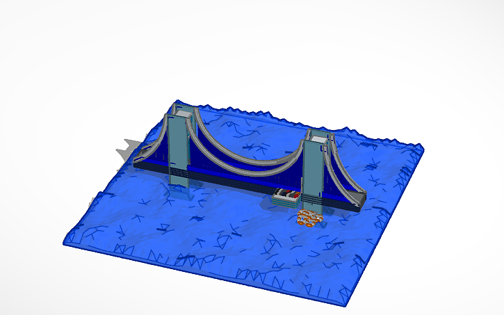3D design Bridge - Tinkercad