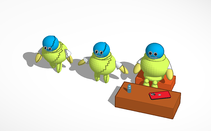 3D design Alien man - Tinkercad