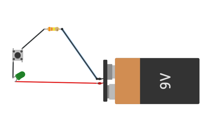 Circuit design Glow Doodle Circuit (9V) - Tinkercad