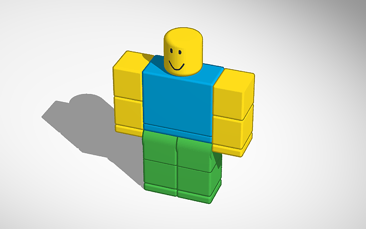 3D design R15 ball jointed Roblox noob ragdoll - Tinkercad