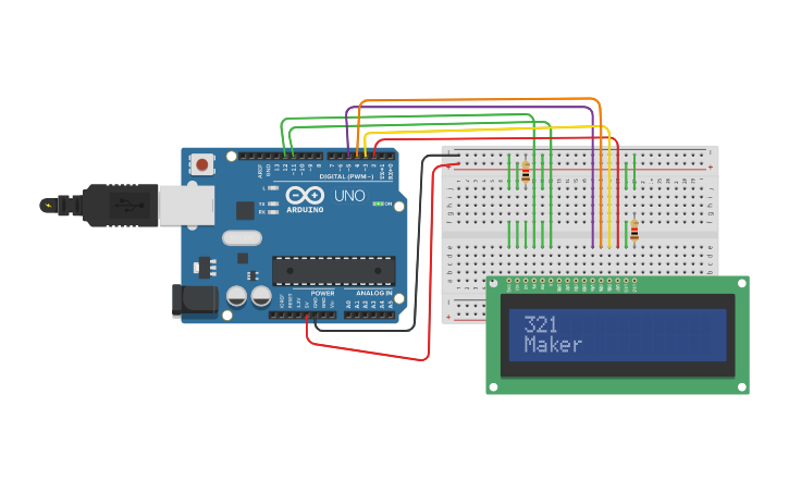Circuit design lab 8 lvl 1 | Tinkercad