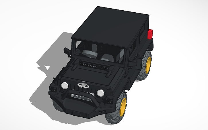 3D design Mahindra Thar - Tinkercad
