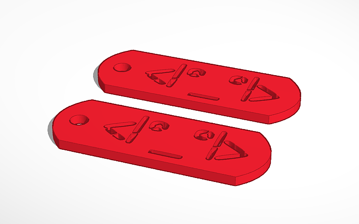 3D design Robot Face Key fob | Tinkercad