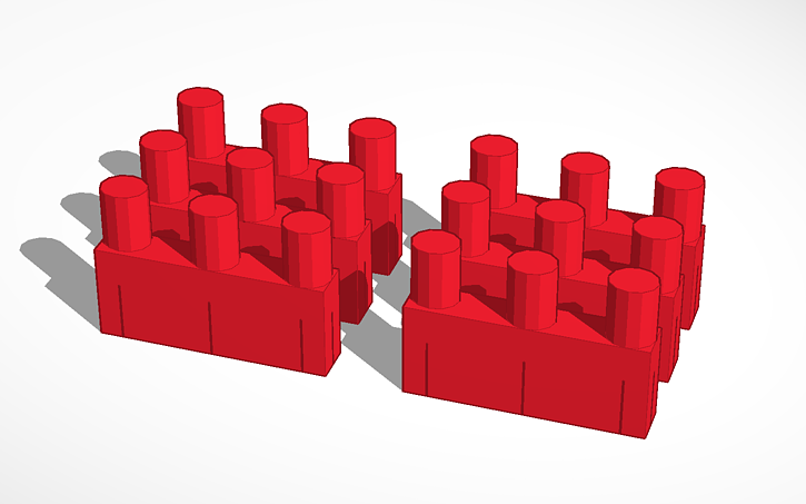 3D design working lego bricks by tate | Tinkercad