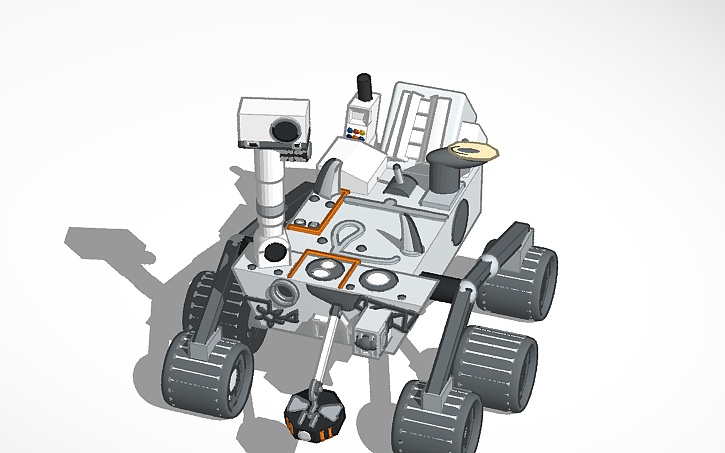 3D design NASA- Mars Rover "Curiosity" (Simplified Model) - Tinkercad