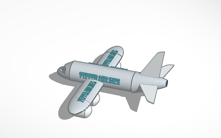 3D design Airplane 2 - Tinkercad