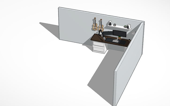 3D design Gaming Setup- V4 - Tinkercad