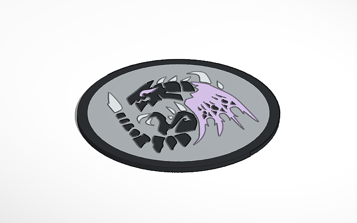 3D design Plasmic Dragon Gang Crest | Tinkercad