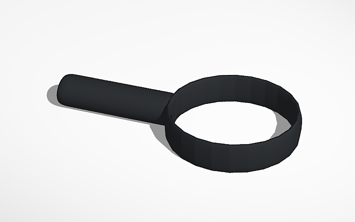 3D design Magnifying glass - Tinkercad