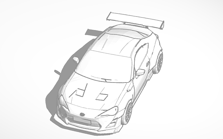 3D design Scion - FR-S 2013 (Rocket Bunny) - Tinkercad