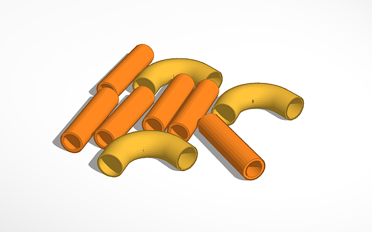3D design 3D printable PVC pipes - Tinkercad