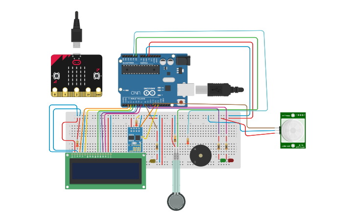 Circuit design LCD_Sensores_Bluetooth - Tinkercad