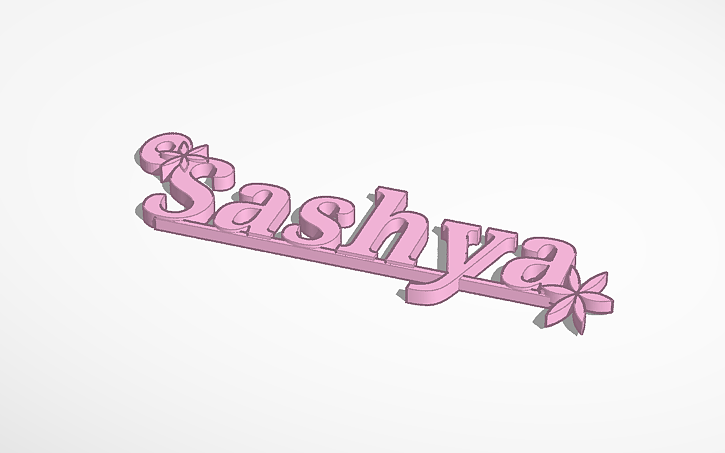 3D design Sashya 4° A - Tinkercad
