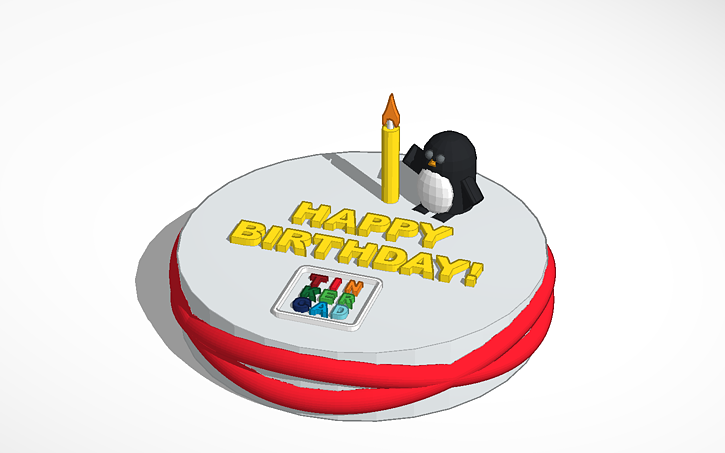 3D design Happy Birthday | Tinkercad