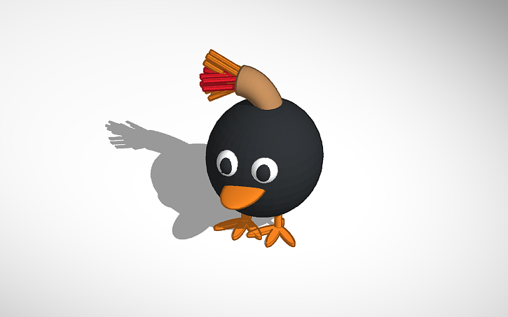 3D design bomb from angry birds - Tinkercad