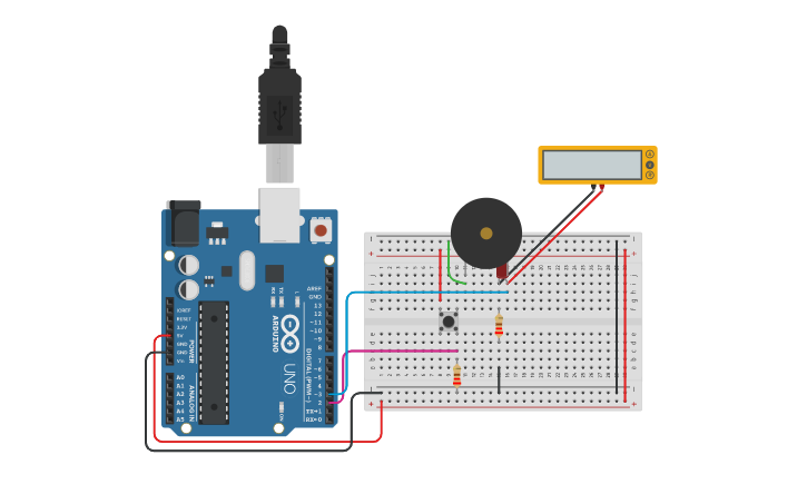 Circuit design Digital Inputs - Tinkercad