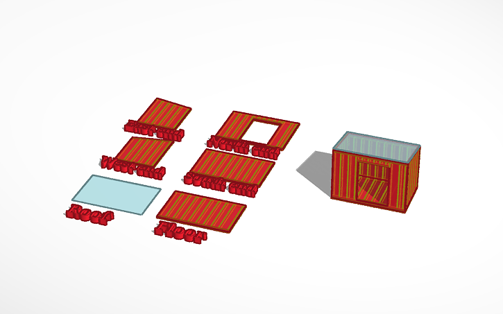 3D design SHED PLANS - Tinkercad