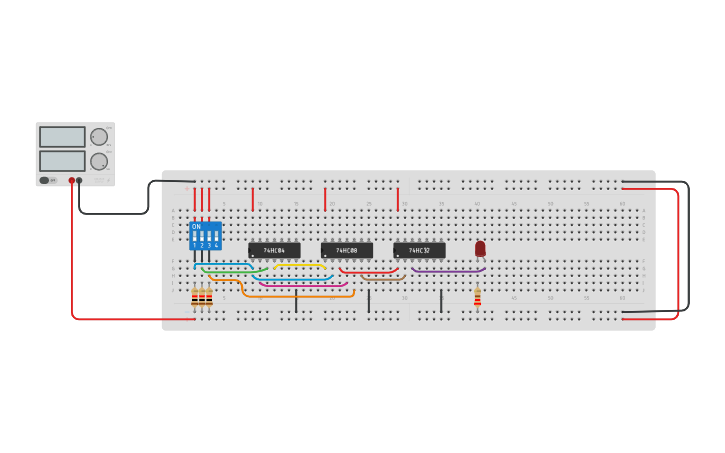 Circuit design Circuito ejemplo | Tinkercad