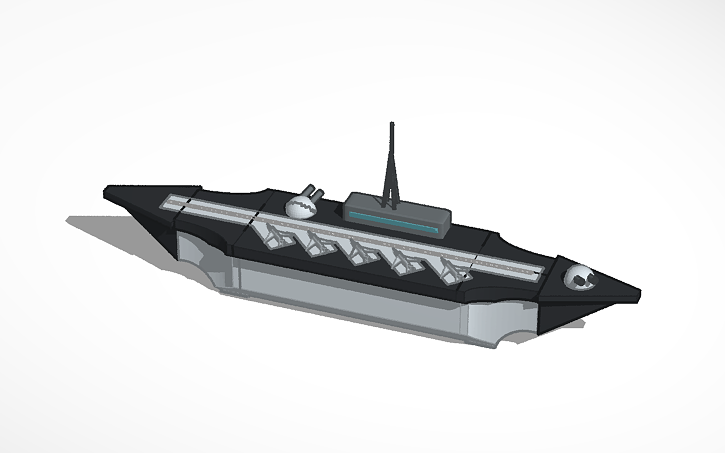 3D design Aircraft Carrier H.M.S. Titan - Tinkercad