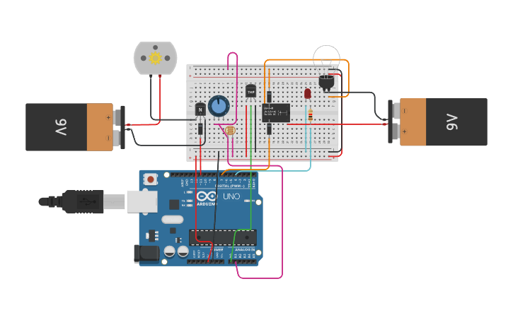 Circuit design Proyecto Circuitos Electrónicos - Tinkercad
