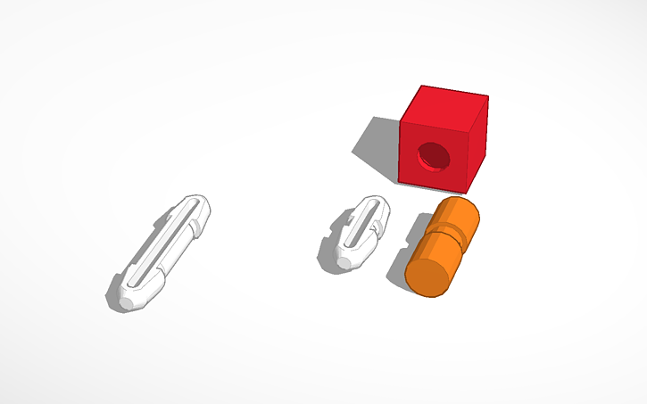 3D design Friction connector pin + cutout - Tinkercad