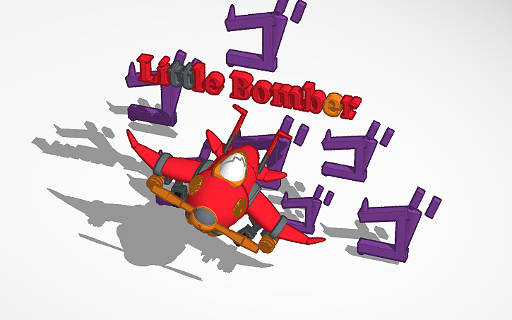 3D design Little Bomber - Tinkercad