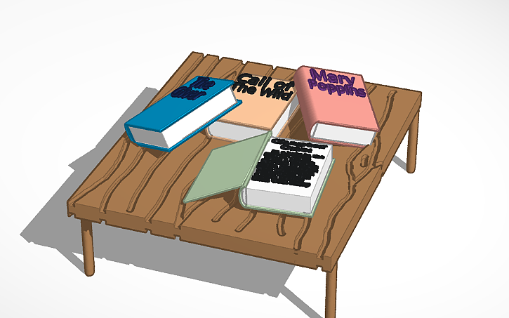 3D design Pile of Books - Tinkercad