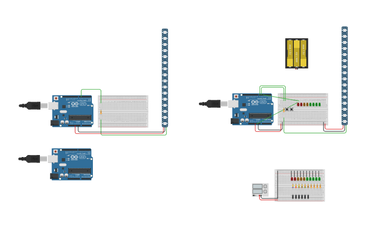 Circuit design LightSaber - Tinkercad