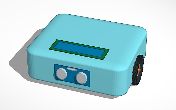 3D design Distance Sensor Robot - Tinkercad