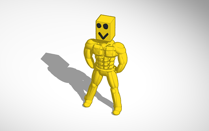 3D design muscly noob | Tinkercad