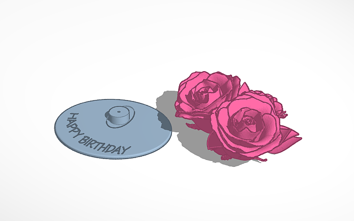 3D design Happy Birthday - Tinkercad