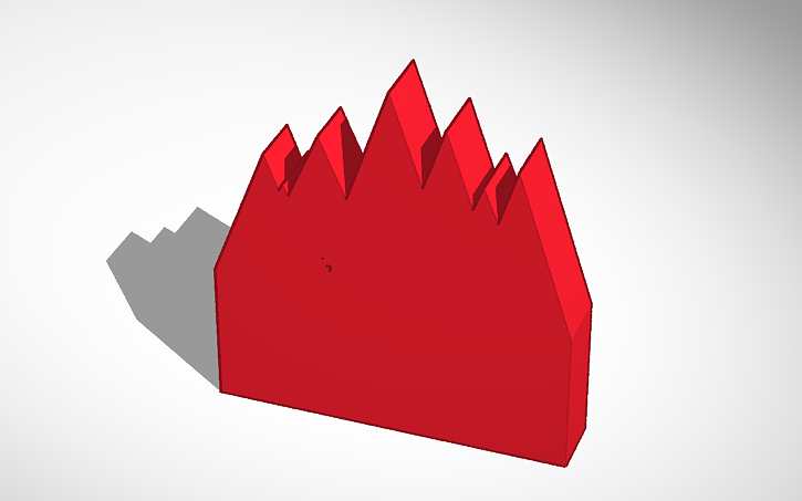 3D design Fire - Tinkercad